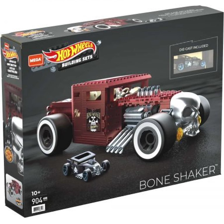 Hot Wheels Mega konstruktor kocke Bone Shaker 904pcs HBD50