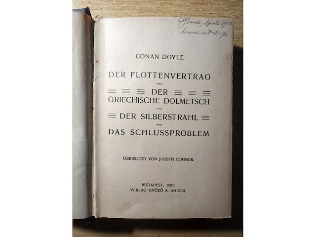 Conan Doyle-Der Flottenvertrag 1907
