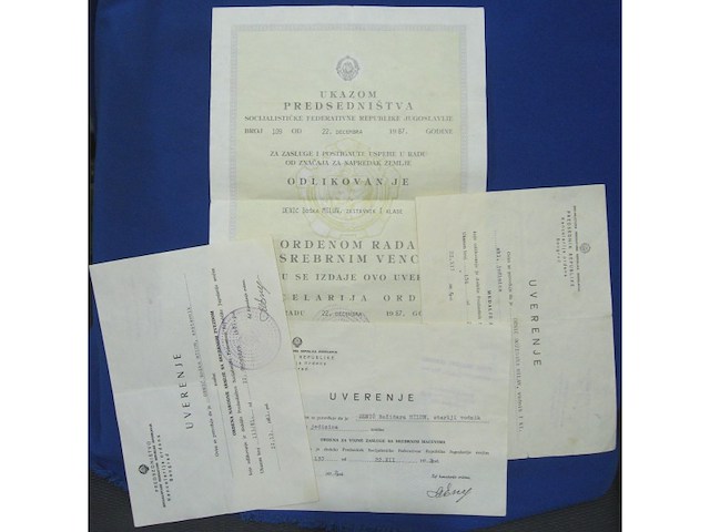 JNA lot 4 ukaza za ordenje i medalju