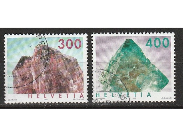 Švajcarska, Switzerland-2003-Minerals, minerali