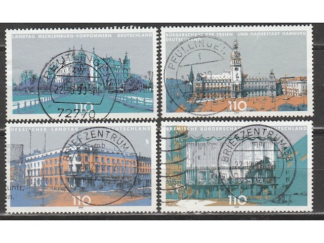 Deutsche Bundespost-1999-Parliaments of the Federal Sta