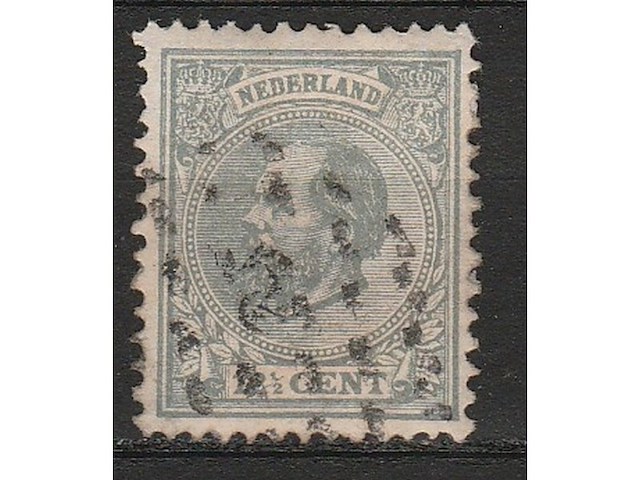 Netherlands, Holandija-1875-King William III,  12½ cent