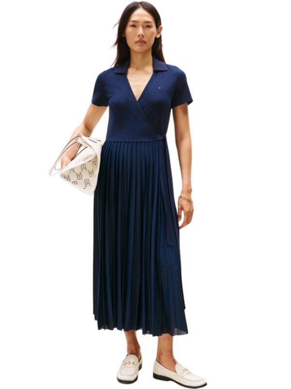 Tommy Hilfiger - Plisirana maxi haljina