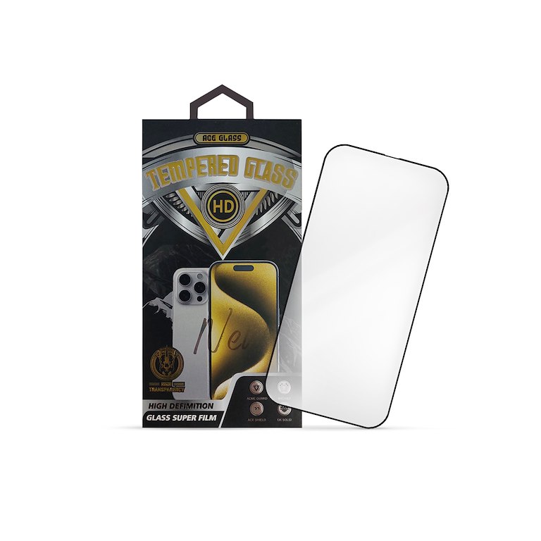 Nalepnica Display-a Glass 5D FULL GLUE za iPhone 17 Air (6.9") black