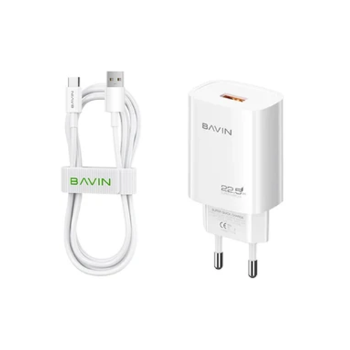 Bavin punjač 22.5w Usb A + kabl Lightning bela