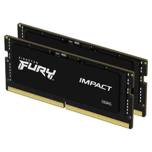 Kingston SODIMM DDR5 32GB (2x16GB kit) 6000MT/s KF560S38IBK2-32 FURY Impact Black XMP