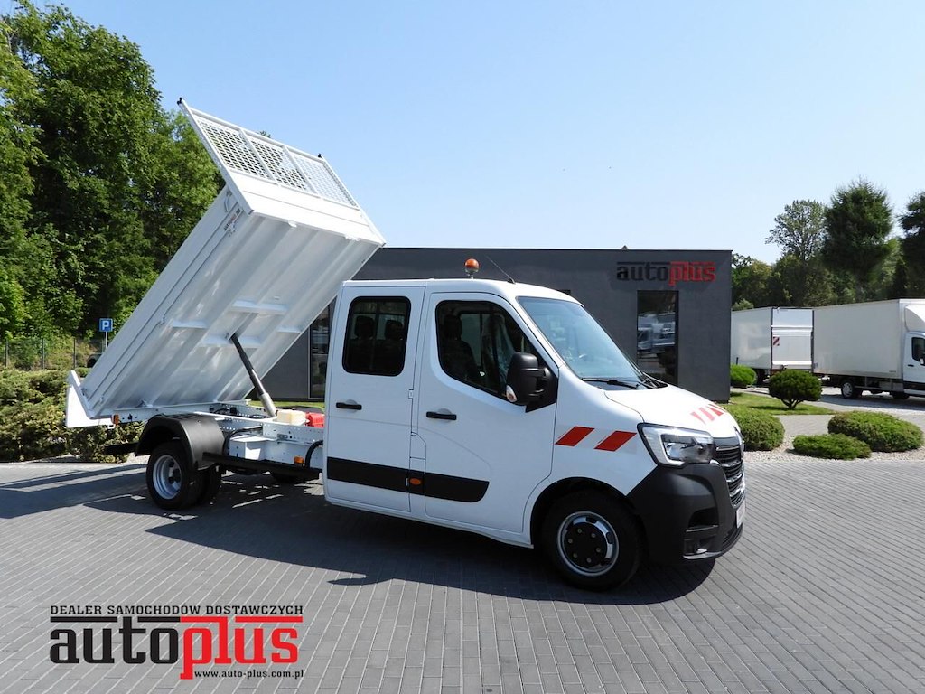 Renault MASTER WYWROTKA PODWÓJNA KABINA DOKA 6 MIEJSC TEMPOMAT LEDY BLIŹ kamion kiper < 3.5t