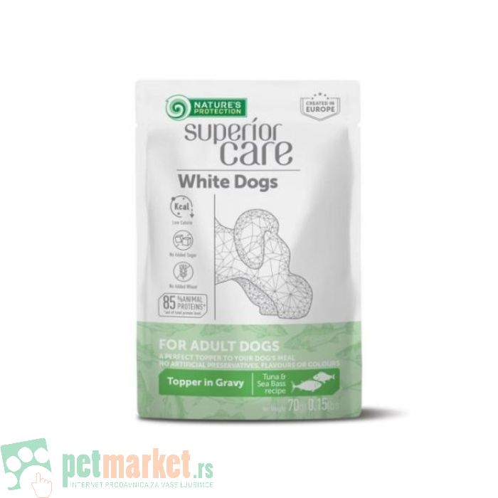 Nature's Protection: Preliv za bele pse Adult All Breed White Dog, 70 gr x 24 kom