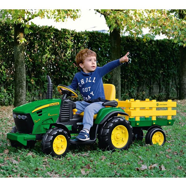Peg Perego John Deere Traktor na akumulator 12V sa upravljačem RC PIGOR0117