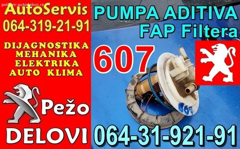 PUMPA ADITIVA FAP FILTERA PEŽO 607 PEUGEOT