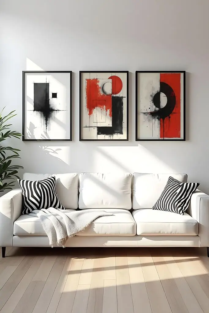 Wallity Uramljena slika Huhu441, 50x70 cm , 3 dela