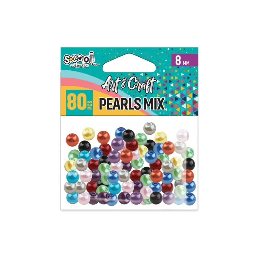 S-cool Perle Art&Craft, 8mm, 80 komada