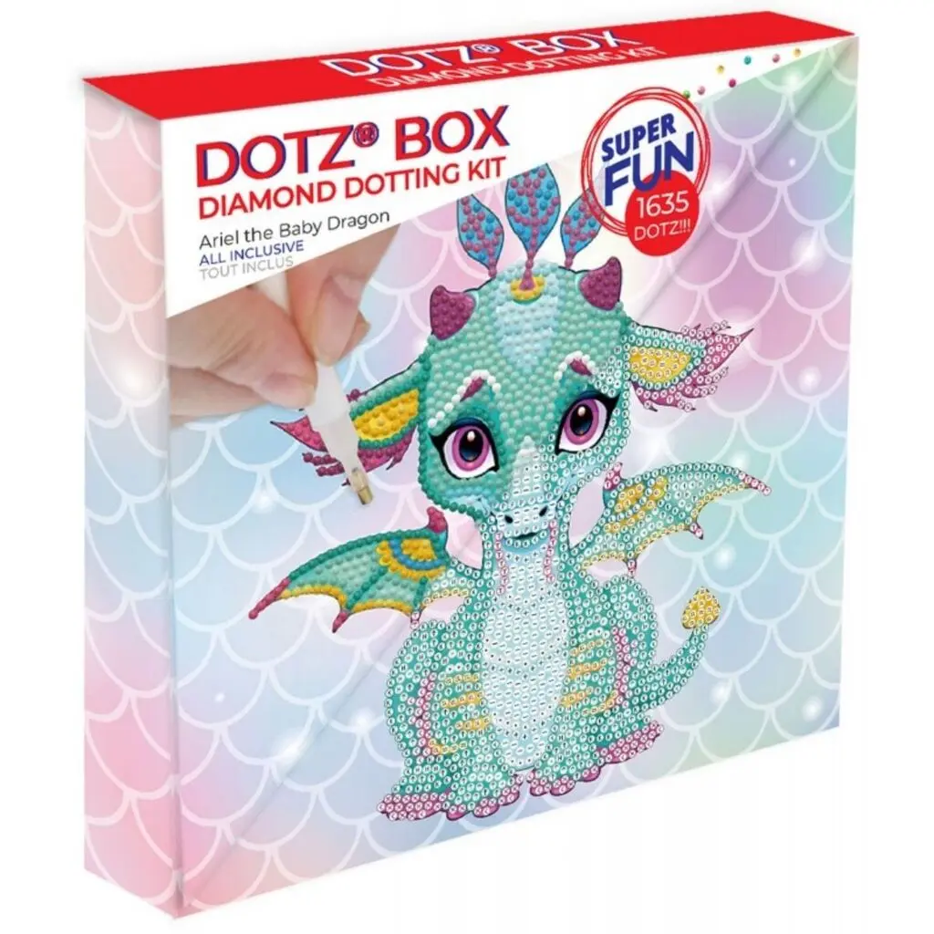 Diamond Dotz Dijamantski mozaik Ariel the Baby Dragon Dotzies, 22x22cm