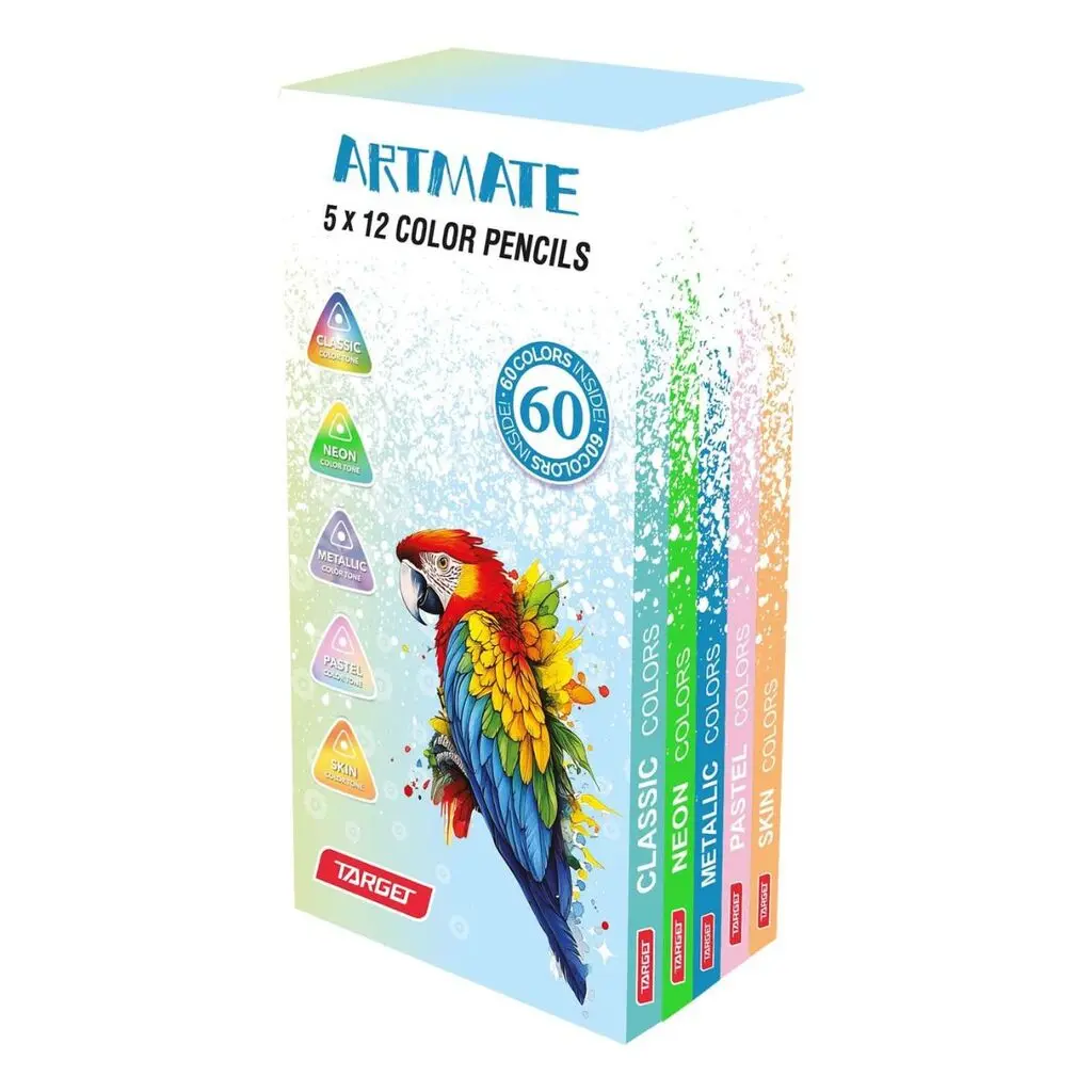 Target Set drvenih bojica ArtMate, 60 komada