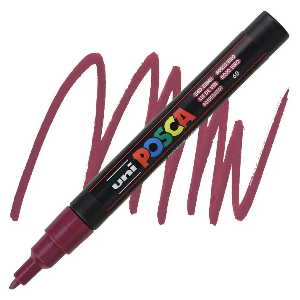 Posca Marker Uni PC-3m, 60, Bordo