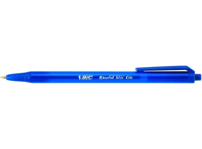 BIC Hemijska olovka Round stick Click plava
