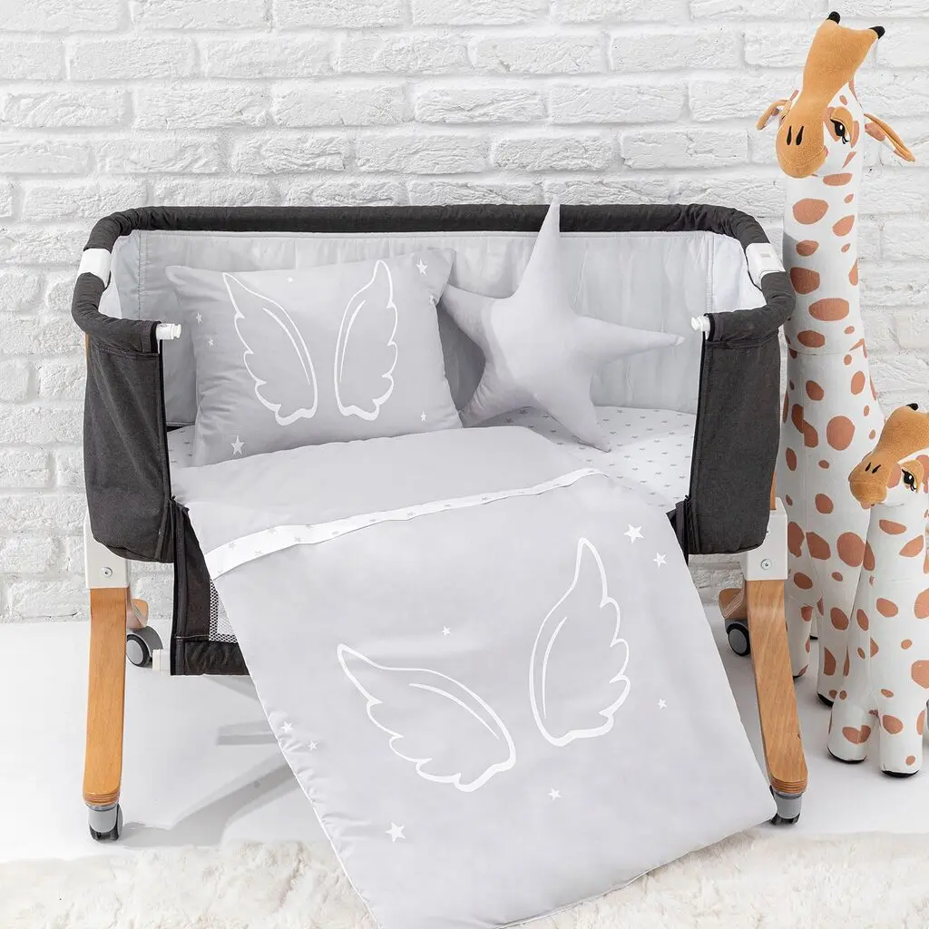 Aberto Design Komplet posteljine za bebe, Sivi