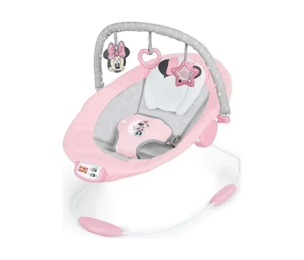 Kids II Ležaljka za bebe Minnie Mouse Rosy Skies 12206, Roze
