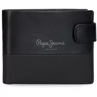 Kožni novčanik za muškarce Pepe Jeans Dual black 78333