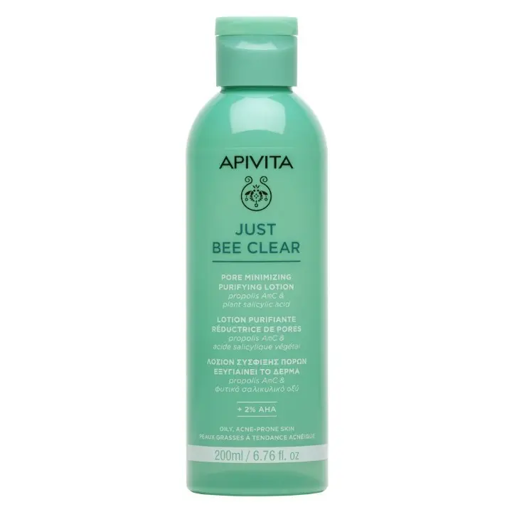 Apivita Losion za lice za masnu i kožu sklonu aknama Just Beeclear, 200ml