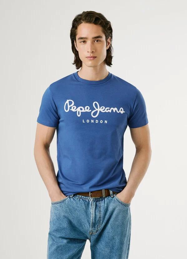 Pepe jeans-Plava muška majica ORIGINAL STRETCH N