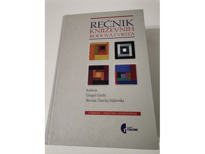 REČNIK KNJIŽEVNIH RODOVA I VRSTA