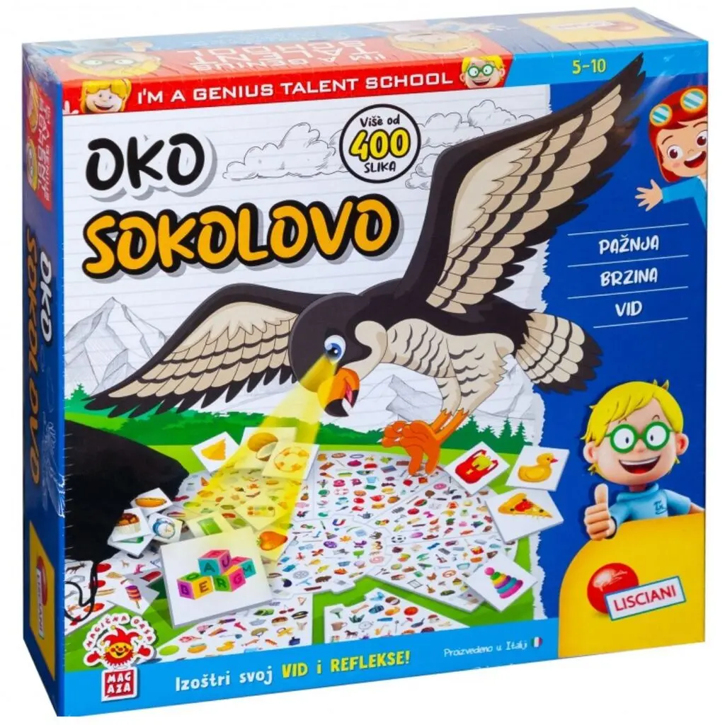 Lisciani Društvena igra Mali genije oko sokolovo