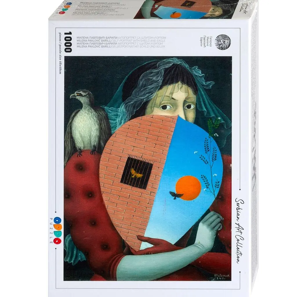 Oddo Puzzle Milena Pavlović Barilli Autoportret sa štitom i orlom, 1000 delova