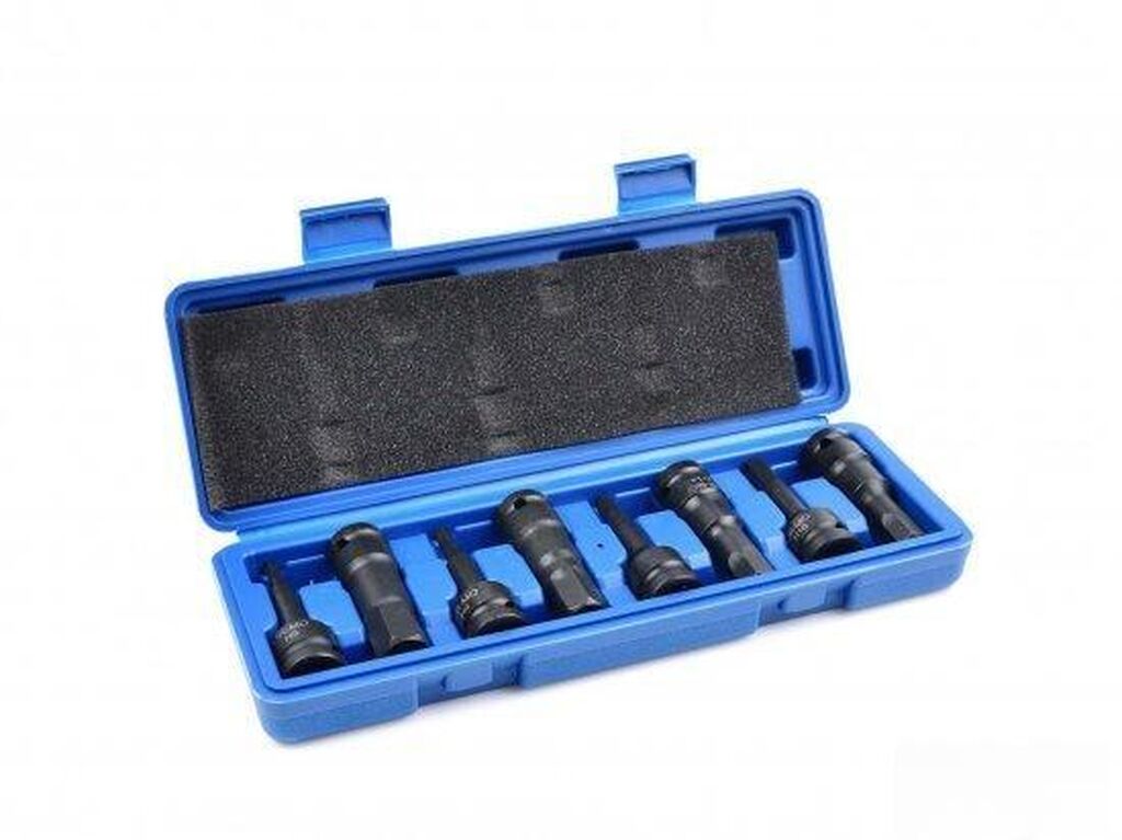Set udarnih imbus ključeva – 8 kom, H5-H19, CR-MO, 1/2" – GEKO Cena