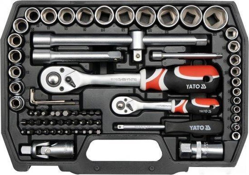 Set ključeva Gedore 1/4, 1/2, 72 kom, CRV - PROFI YATO, Poljska Set