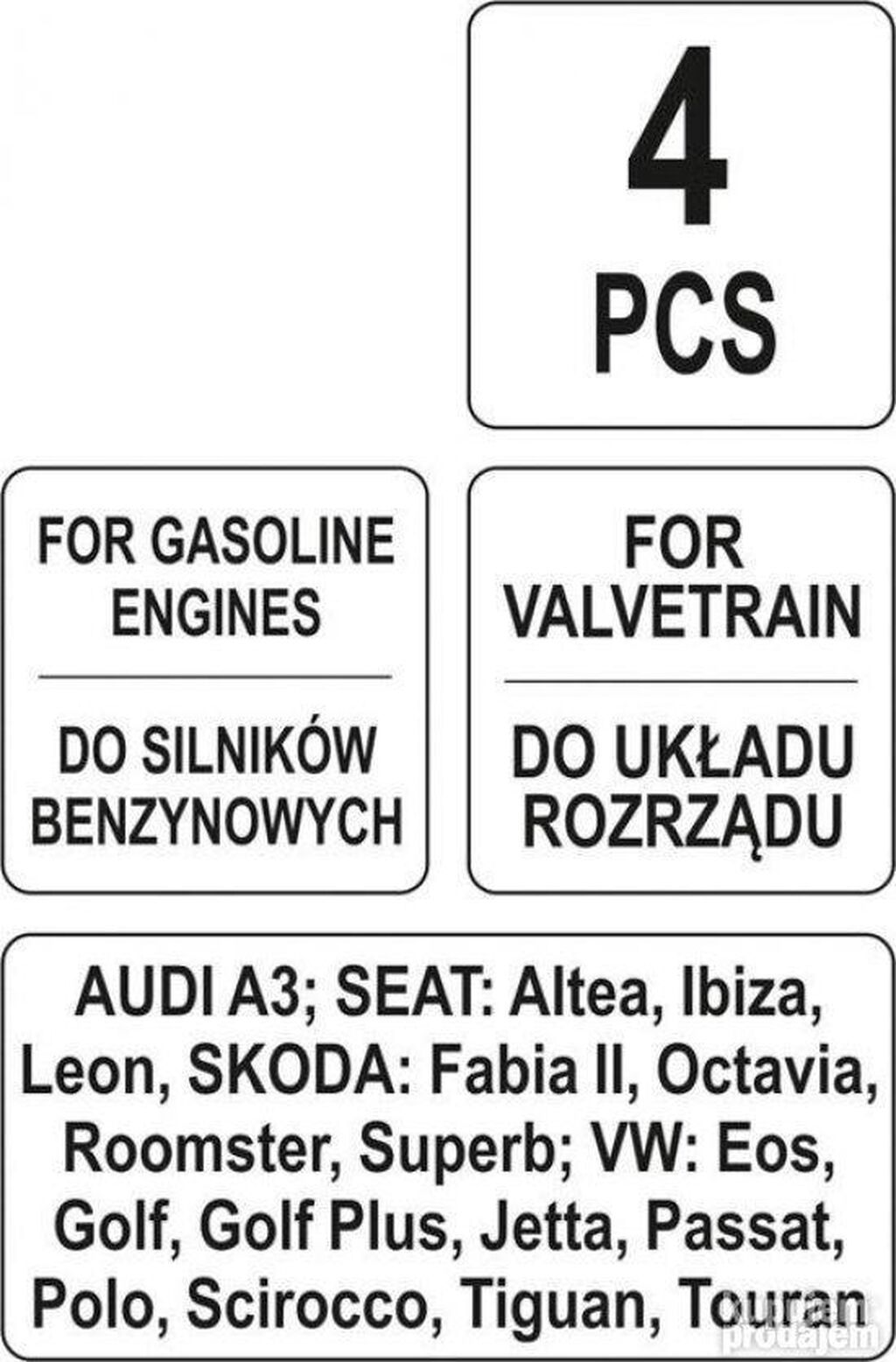 Alat za zupčenje VW, AUDI, SKODA 1.4, 1.6 FSI, TFSI PROFI YATO