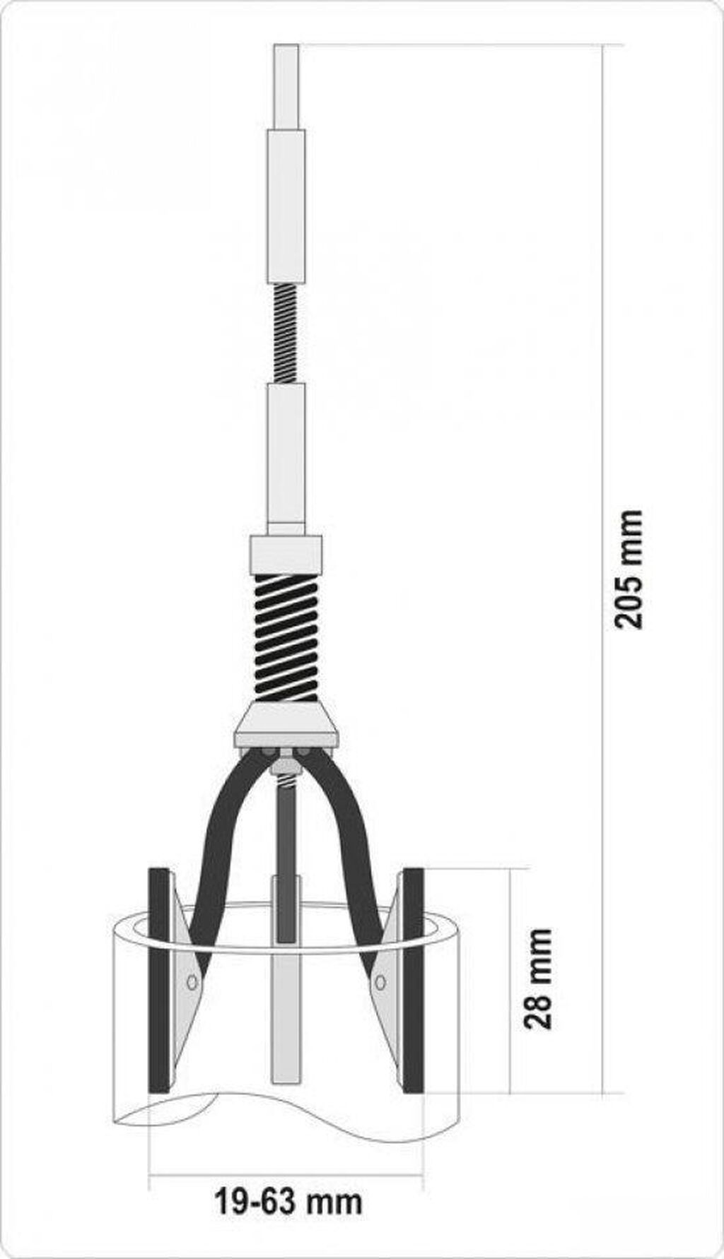 Alat za honovanje cilindara – 3 kraka, 19–63 mm, PROFI Cena