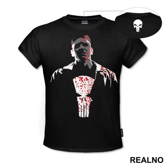 OUTLET - CRNA MUŠKA MAJICA VELIČINE XL - PUNISHER