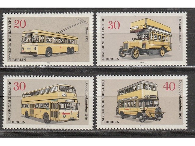 Transportation in Berlin: Buses and coaches - 1973-MNH