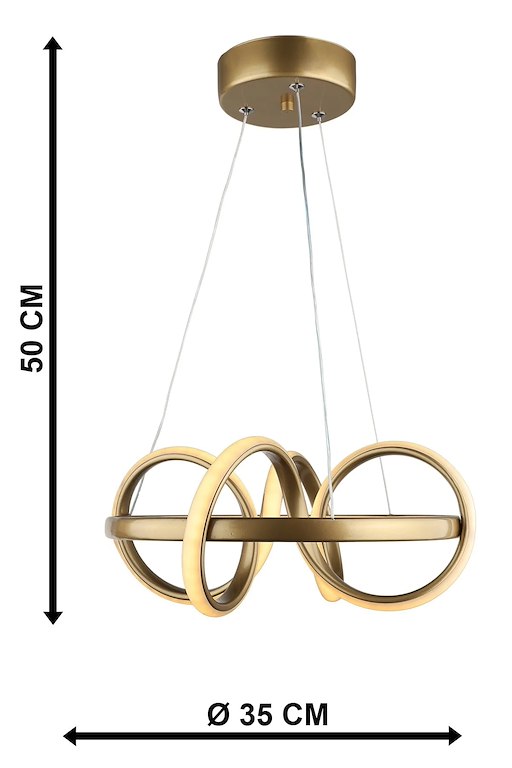 SPACE VIS LED ZLATNA 02 30 SE