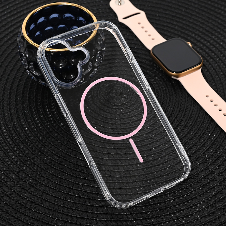 Zastitna maska (futrola) Magsafe Color Line - iPhone 17 6.3 roze