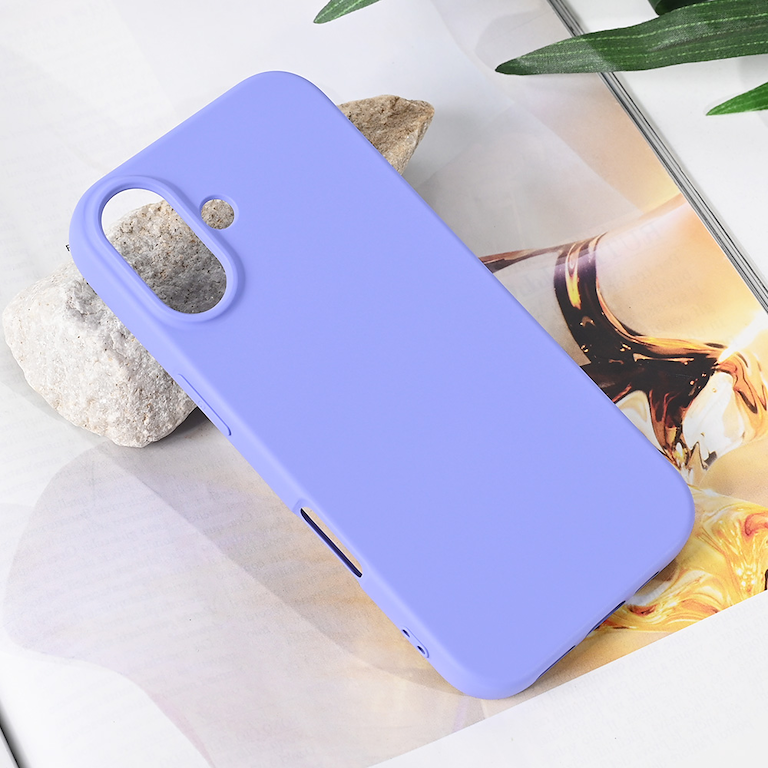 Zastitna maska (futrola) Teracell Soft Velvet - iPhone 17 ljubicasta