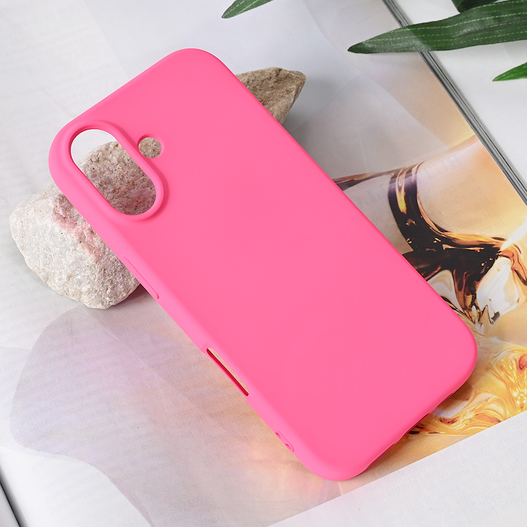 Zastitna maska (futrola) Teracell Soft Velvet - iPhone 17 pink