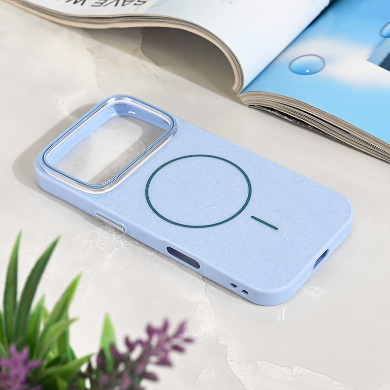 Zastitna maska (futrola) Magsafe Sparkle Dust - iPhone 17 Pro plava