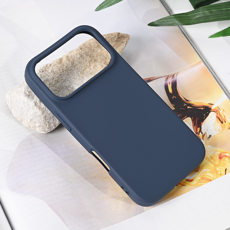 Zastitna maska (futrola) Teracell Soft Velvet - iPhone 17 Pro tamno plava
