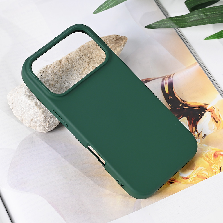 Zastitna maska (futrola) Teracell Soft Velvet - iPhone 17 Pro tamno zelena