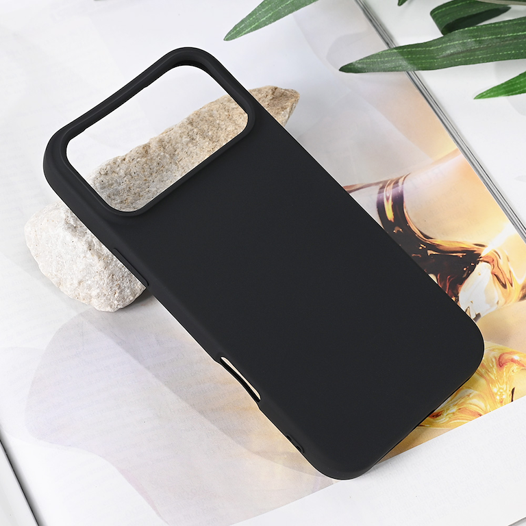 Zastitna maska (futrola) Teracell Soft Velvet - iPhone 17 Pro Max 6.9 crna