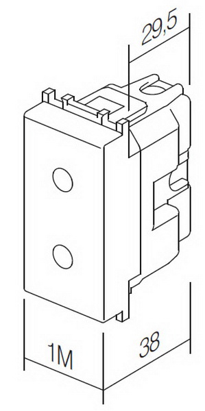 PRIKLJ EURO 1M CRNA MAT