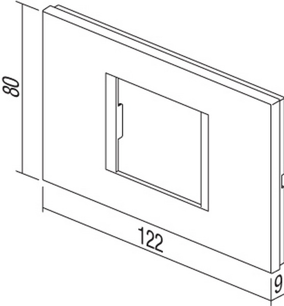 Maska 2/3M crna LINE
