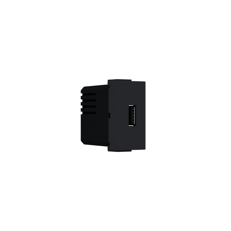 PUNJAČ USB 1M CRNA MAT 412354