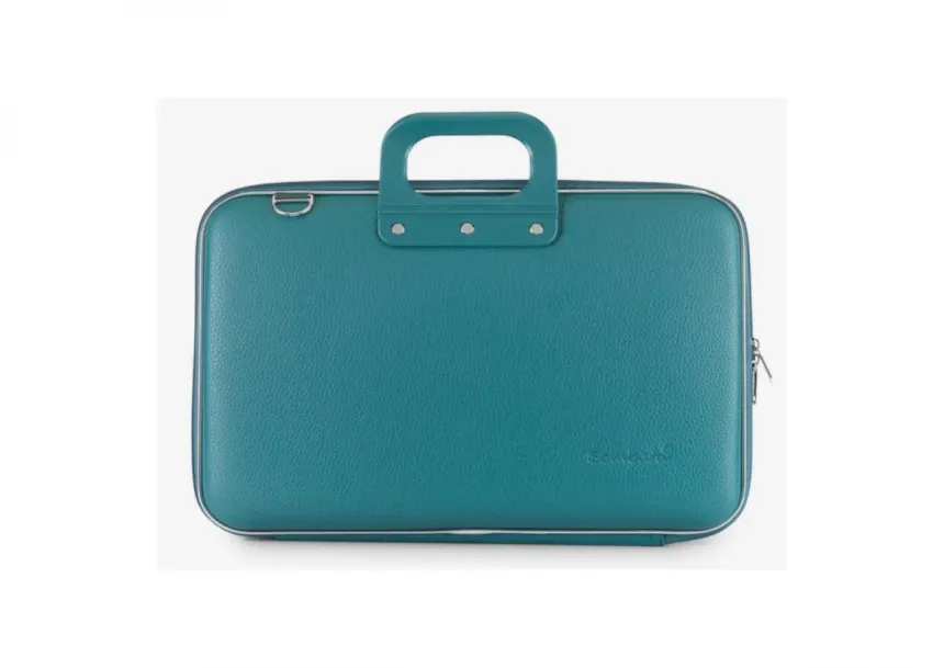 Torba BOMBATA CLASSIC VINIL LAPTOP BRIEFCASE (15") Teal Blue