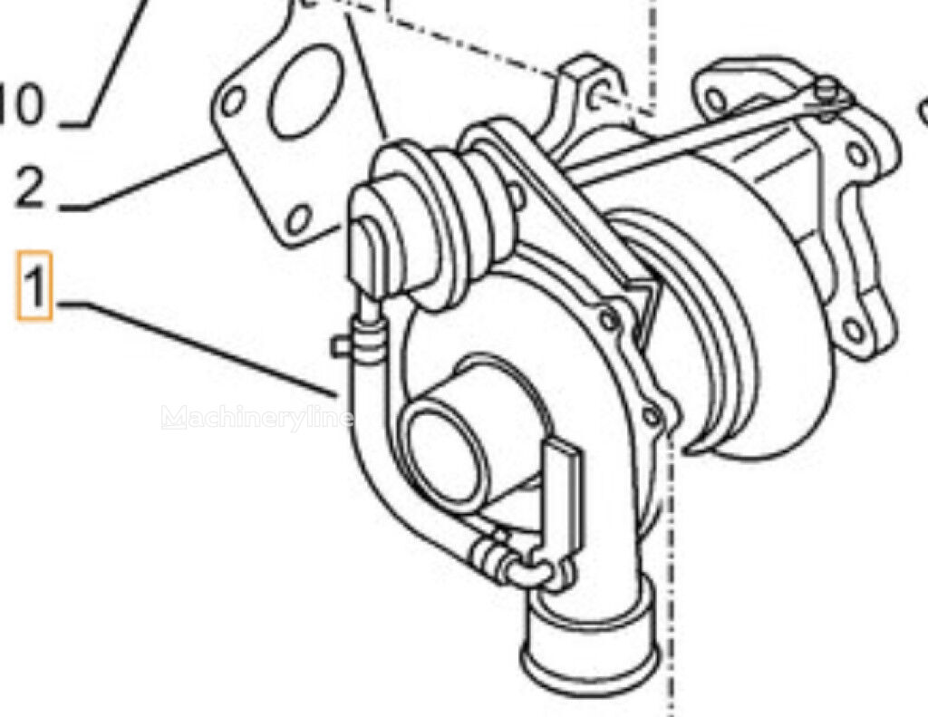 Case VI8981899360 turbokompresor za AP-4LE2XASS01 CX75SR CX80C građevinske mašine