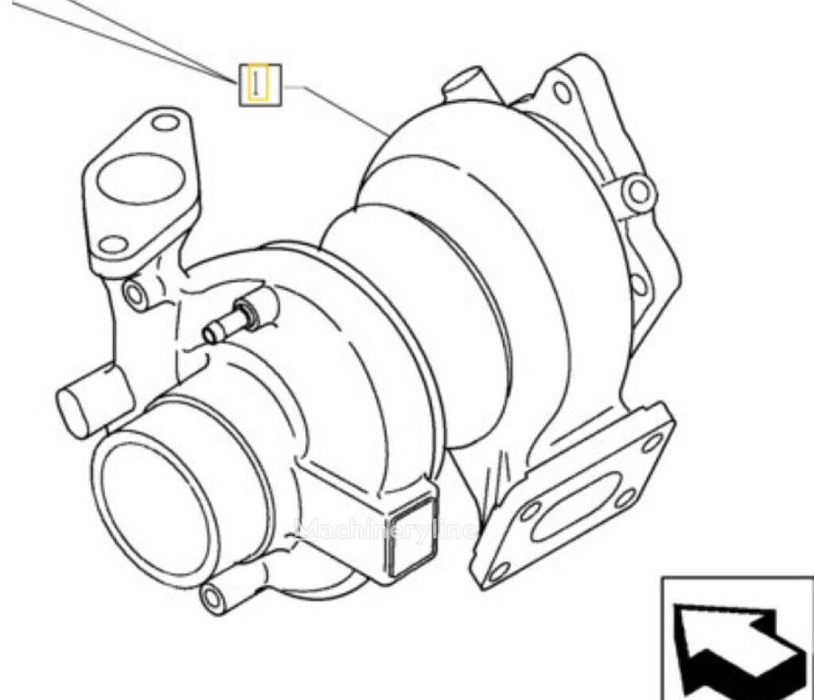 New Holland VA4933500730 turbokompresor za New Holland E140CSR E160CBR bagera