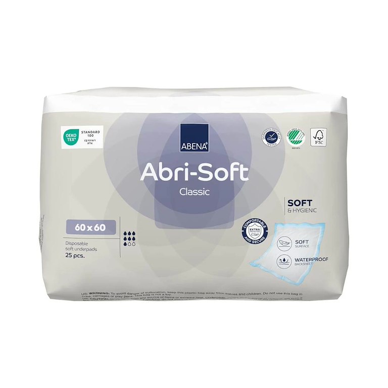 ABENA Abri Soft Podmetač za Krevet Classic 60x60 25 Komada