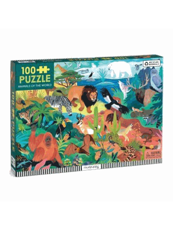 Animals of the World 100 Piece Puzzle